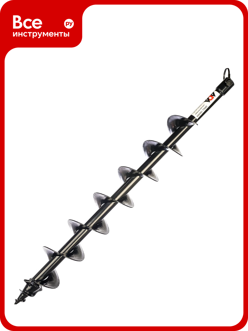 Шнек Drill 100/800 (100х800 мм) для мотобуров ADA А00236, 20 мм