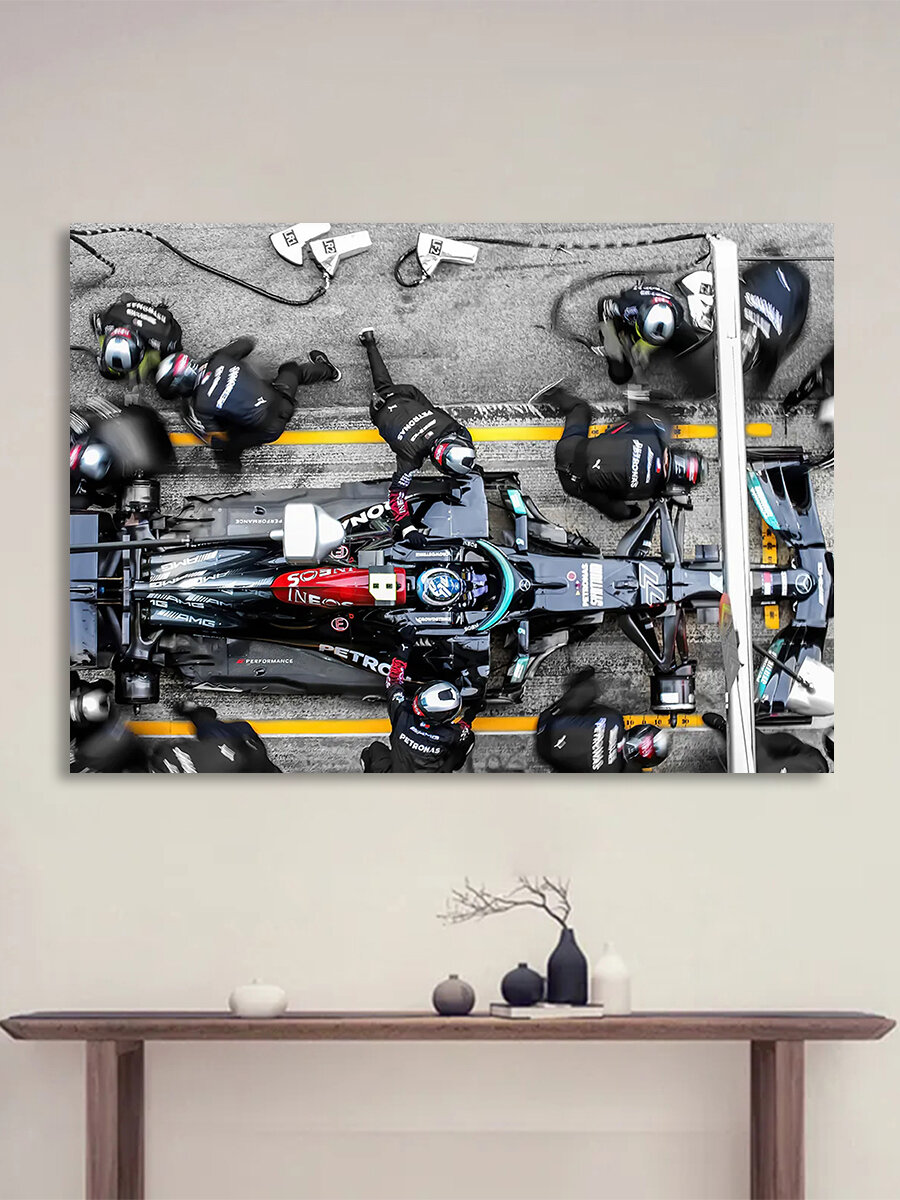 Картина на стену - "Болиды, Формула 1 / Formula 1" , 50х70 см.