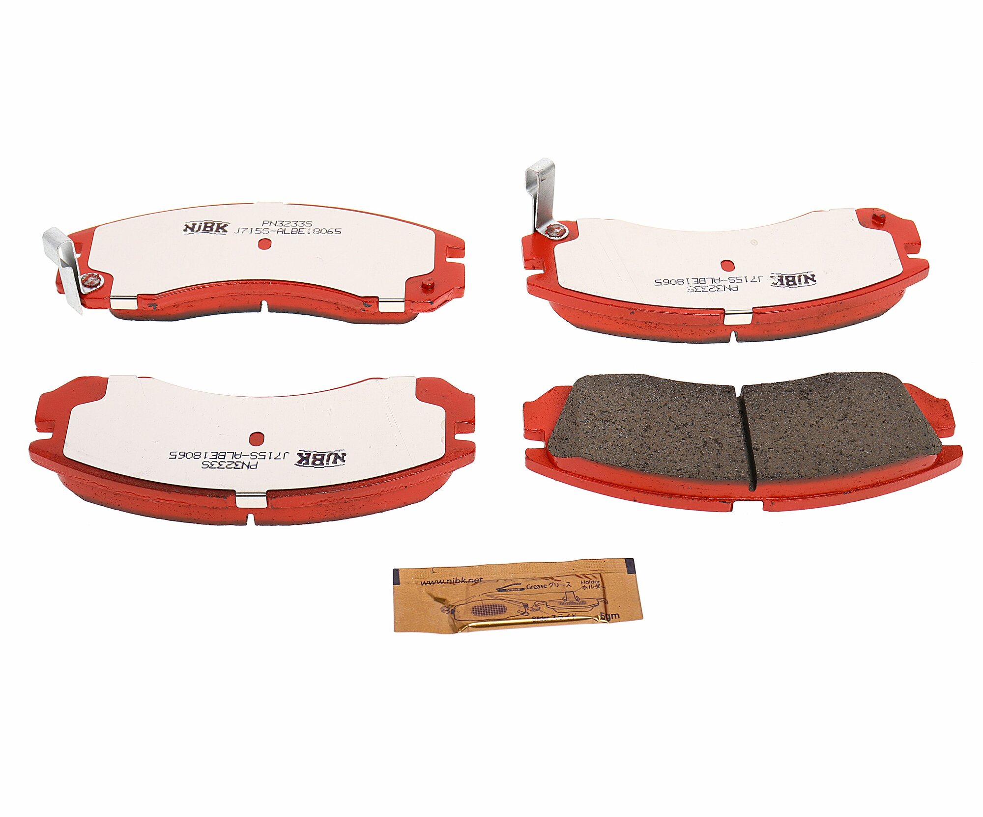 Колодки тормозные передние (4шт.) NiBK Арт. PN3233S / MITSUBISHI Outlander (06-)