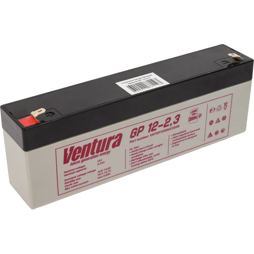 Аккумуляторная батарея 12 В 2.3 Ач Ventura GP 12-2 12В надежное и долговечное решение