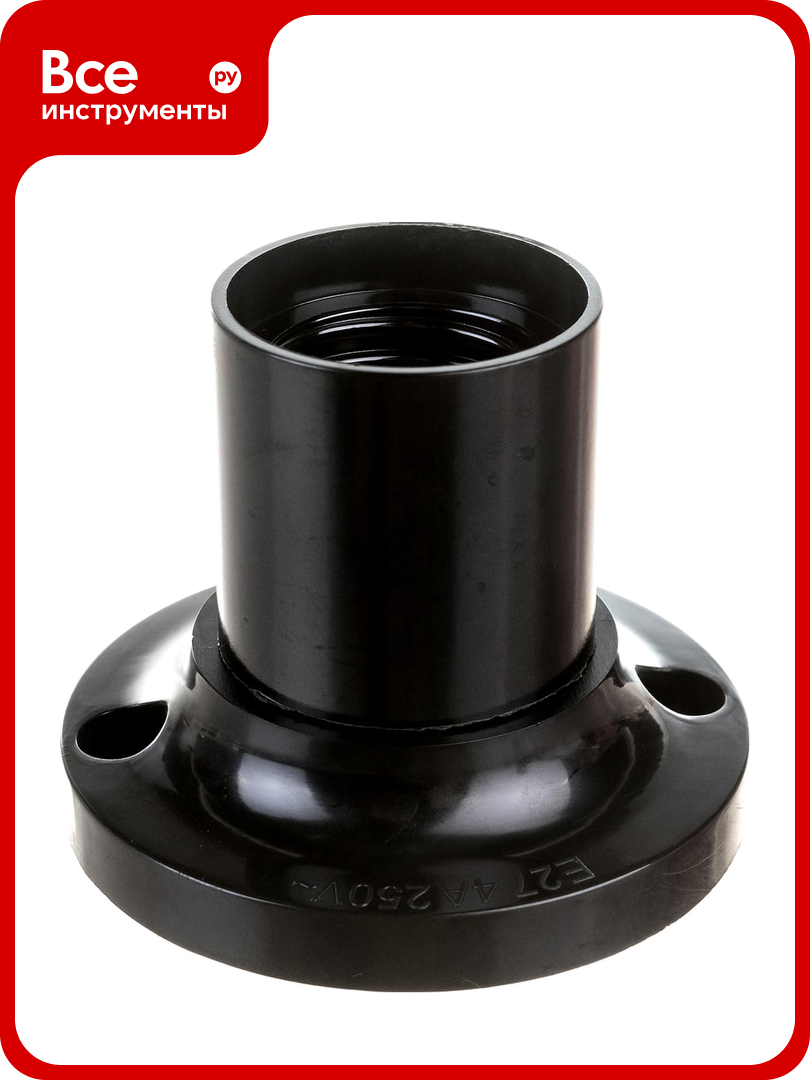 Патрон IN HOME Е27 Ф П-01 Е27 карболитовый потолочный 4690612032238