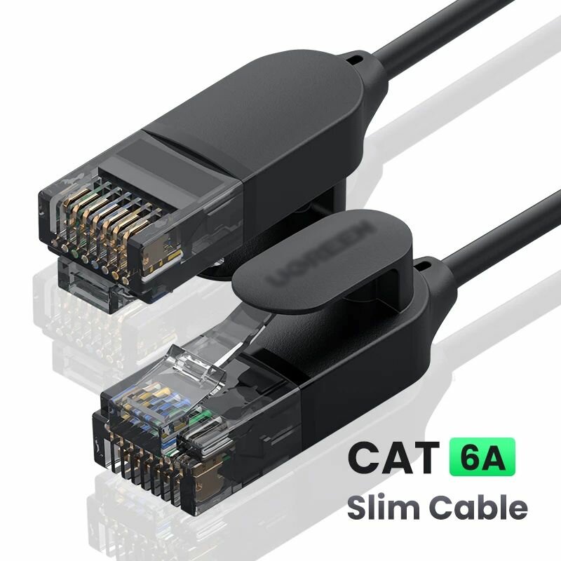 Кабель Ethernet Cat 6A, сетевой кабель 10 Гбит/с, 4 витых пары, патч-корд, интернет-кабель UTP LAN Ethernet RJ45 для ПК