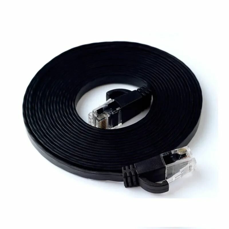 Плоский кабель Cat6, высокоскоростной Ethernet, патч-корд Cat 6, интернет-кабель RJ45, LAN-кабель RJ45, витая пара, компьютерная сеть
