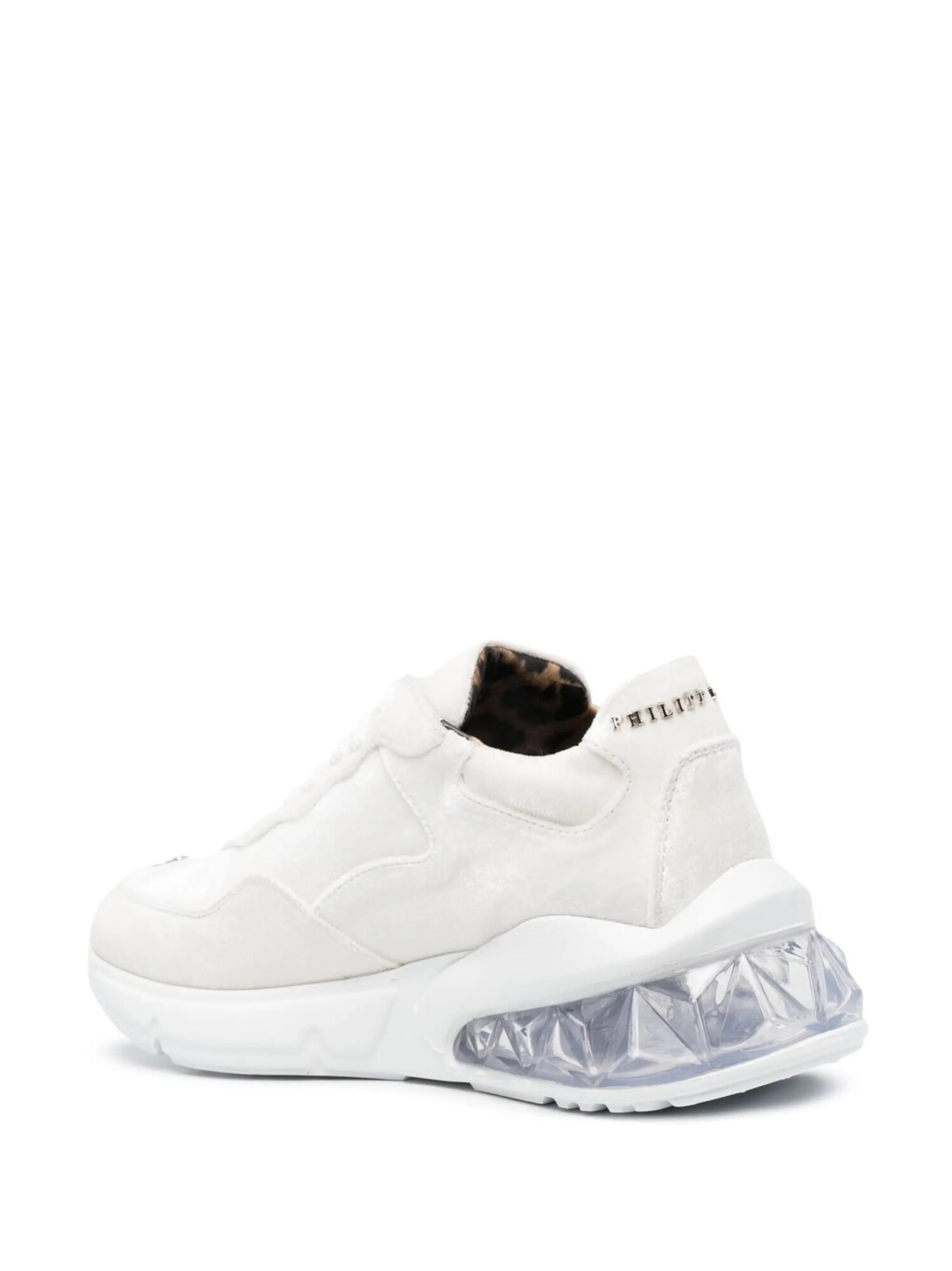 Кроссовки PHILIPP PLEIN Runner, размер 40, бежевый/белый — фото 1