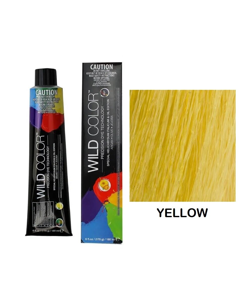 Wild Color Стойкая краска для волос 180 мл - Wild Color Y YELLOW Желтый