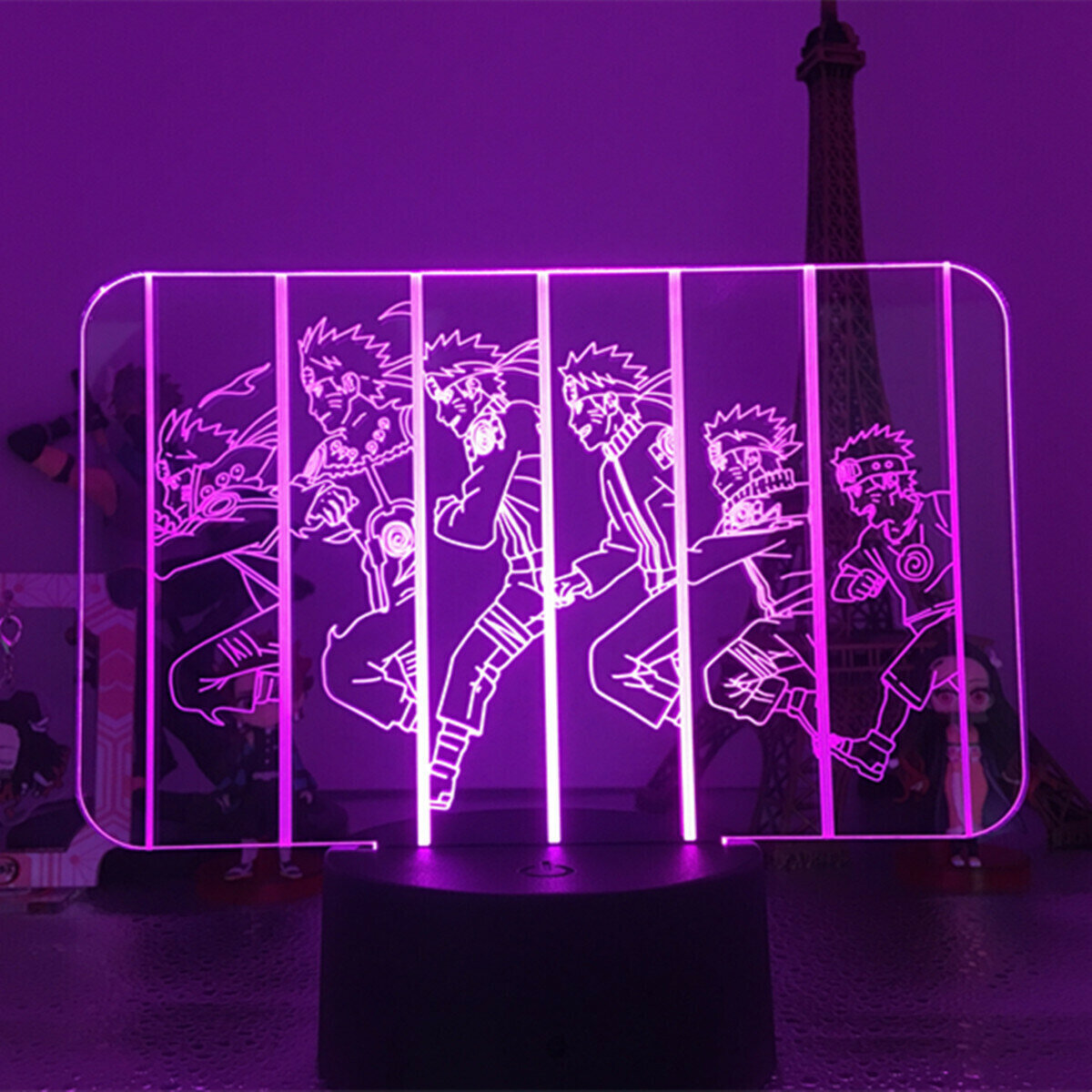 3D светодиодный ночсветильник аниме 16 цветов Наруто -hj