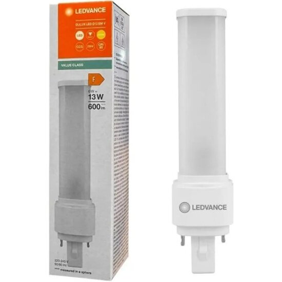 Светодиодная лампа Ledvance-osram LEDVANCE DULUX D13 LED 6W/830 230V EM G24d-1
