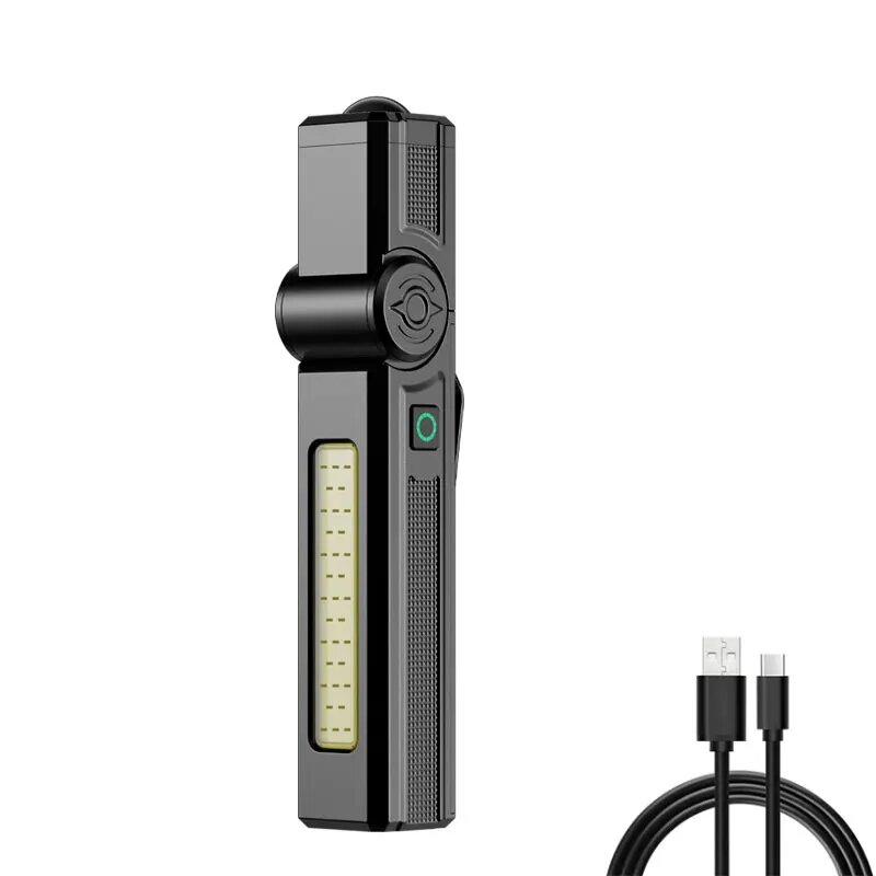 Портативный светодиодный фонарь COB Black black-1