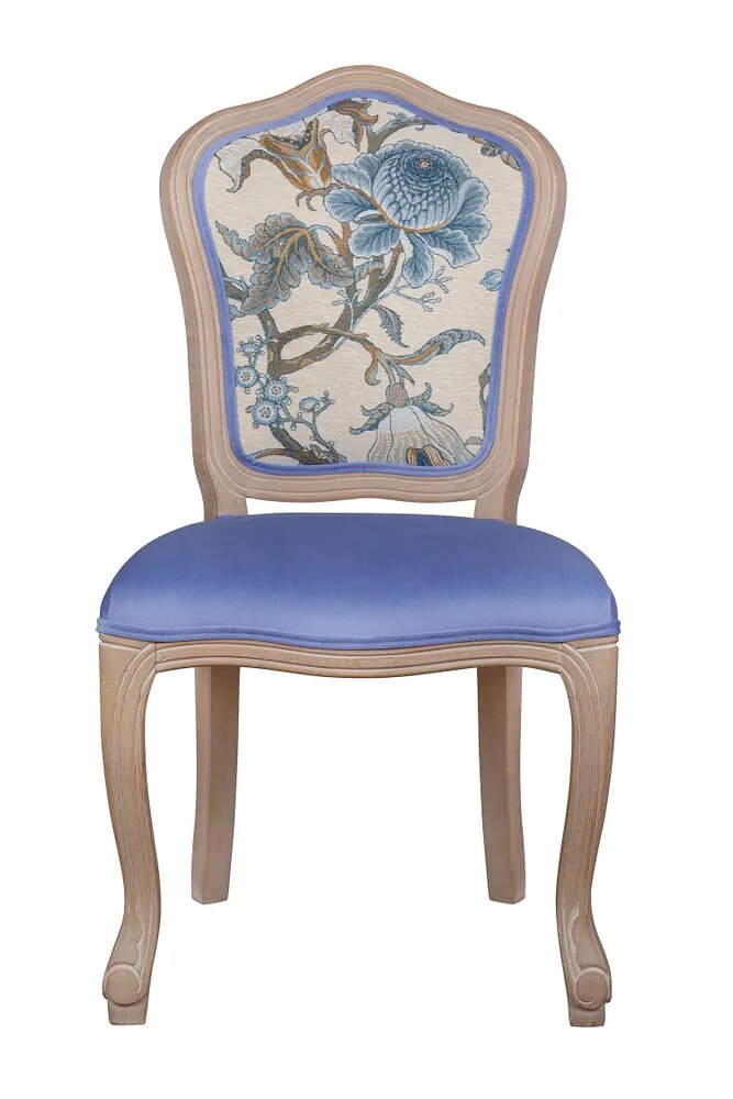 Стул Mak-interior, "Graph Flower", без подлокотников, синий