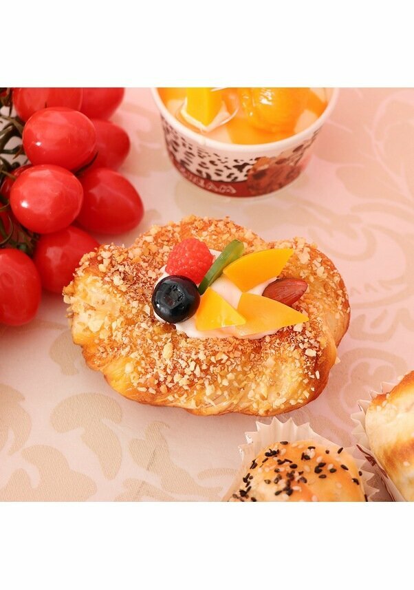 Искусственный фруктовый хлебный торт, имитация реалистичного стиля еды 1