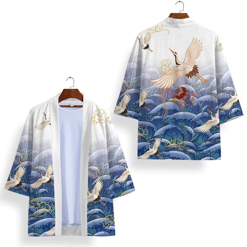 Китайское кимоно и шорты из полиэстера XXXL, kimono 4