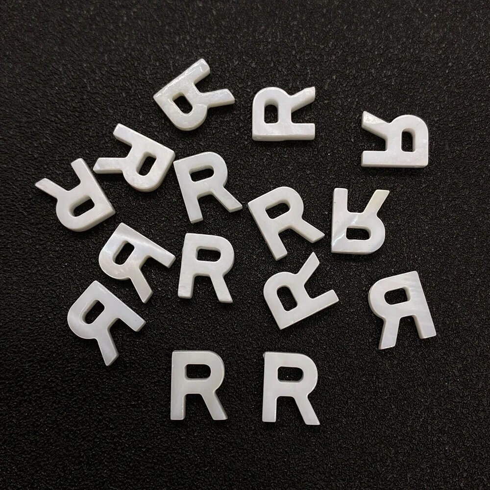 Перламутровые бусины с буквами, 26 шт, 12 мм, 2/5/10 шт. Серый, 10PCS, R-12mm