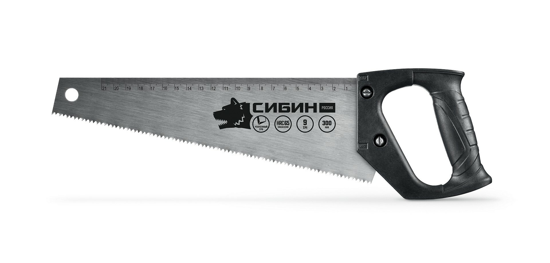 Ножовка по дереву СИБИН Тулбокс, 300 мм, компактная, для работы с древесиной