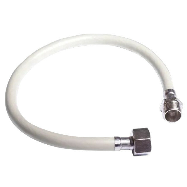 Шланг газовый армированный 1/2" в/н 100см белый