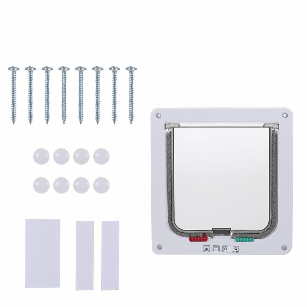 Дверца для кошек с 4 способами блокировки и автоматическим закрыванием