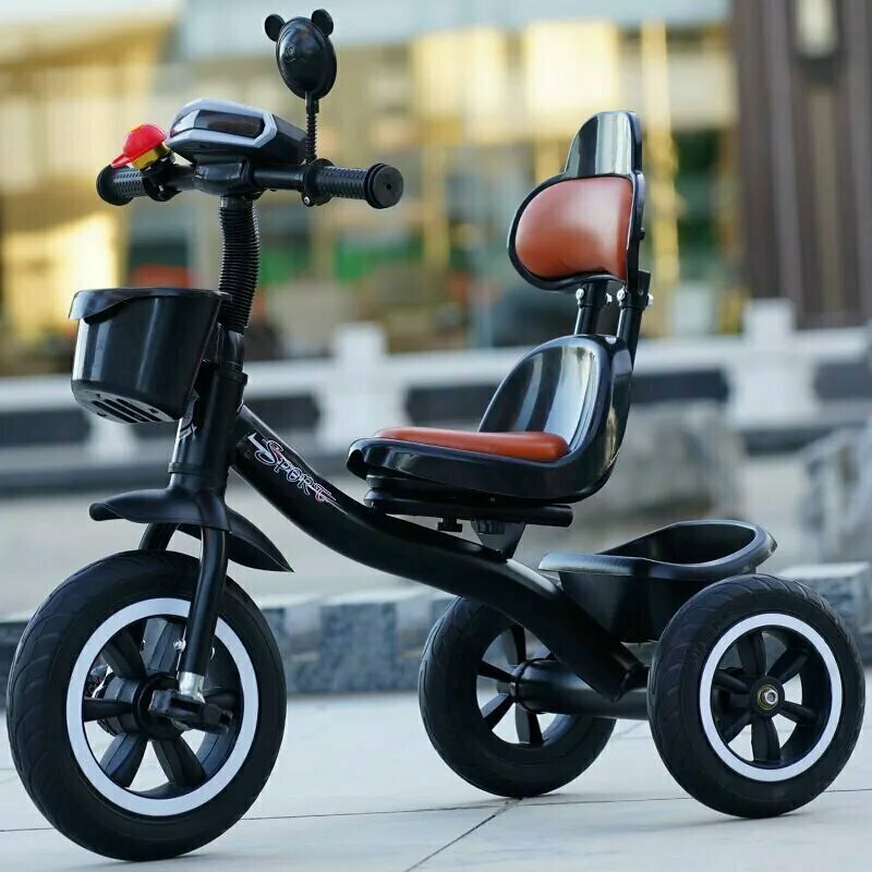 Детский трехколесный велосипед с музыкой и светом для детей 2-5 лет, подарок в комплекте | Велосипед детский