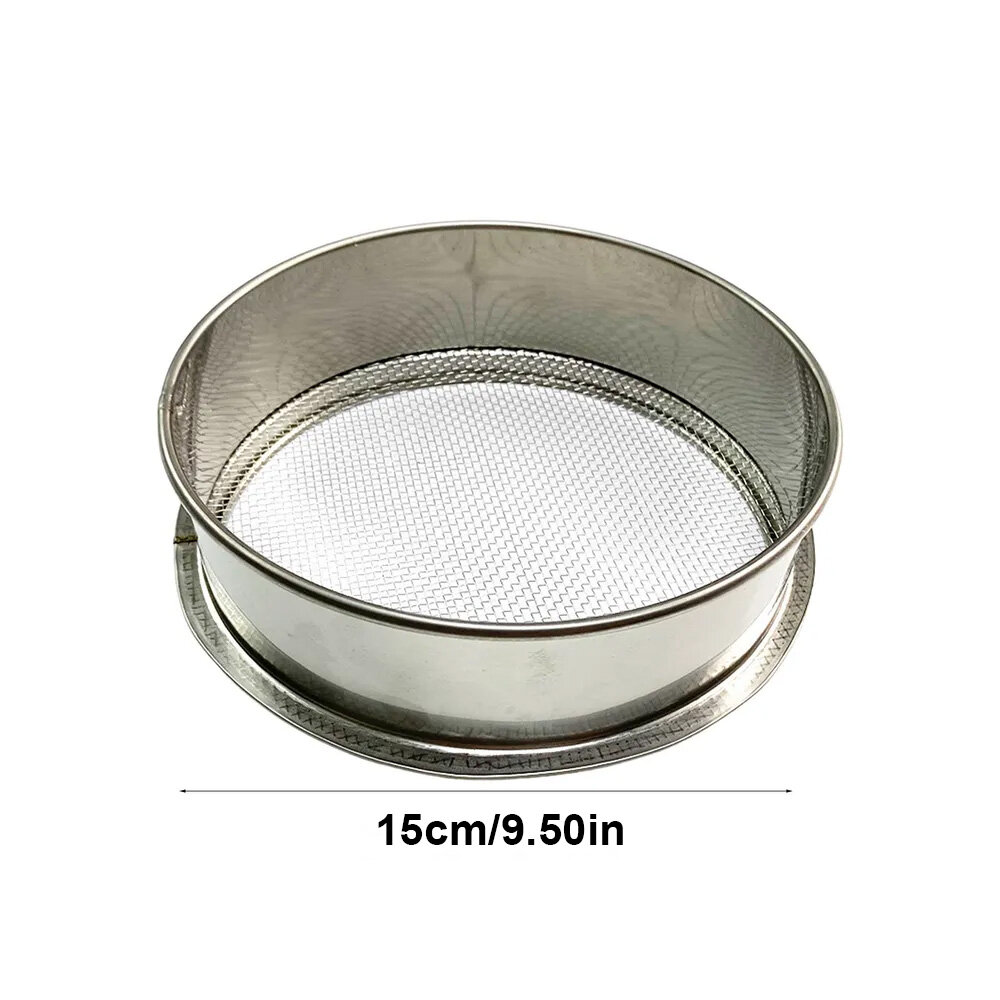 Сито садовое, нержавеющая сталь, серебристый, для почвы, 15×15 см