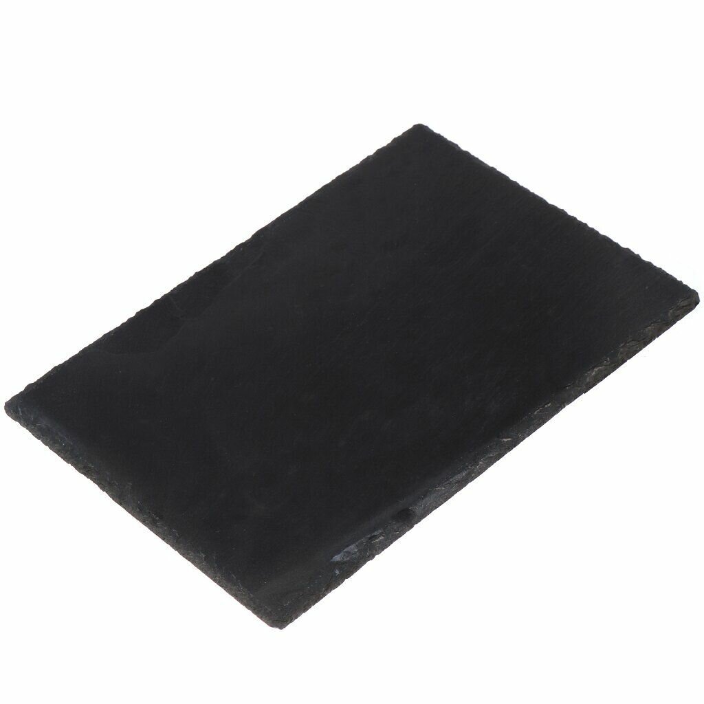 Блюдо КНР камень, прямоугольное, 20х30 см, черное