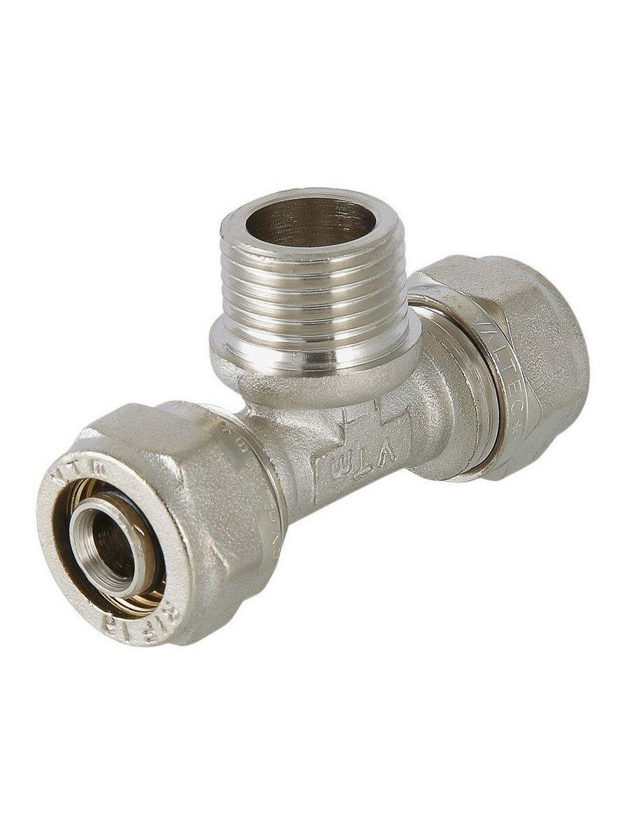 Тройник Valtec обжимной с переходом на наружную резьбу 20 х 3/4" х 20 (VTm.333. N.200520)