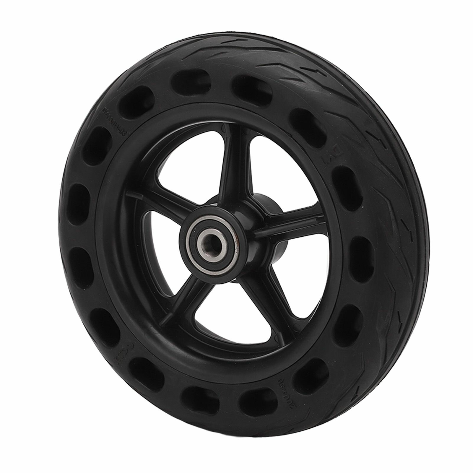 8-дюймовые шины для электросамокатов, взрывозащищенные, противоскользящие резиновые сплошные шины 200x50 мм с отверстиями для пчелиных ульев для плавной езды