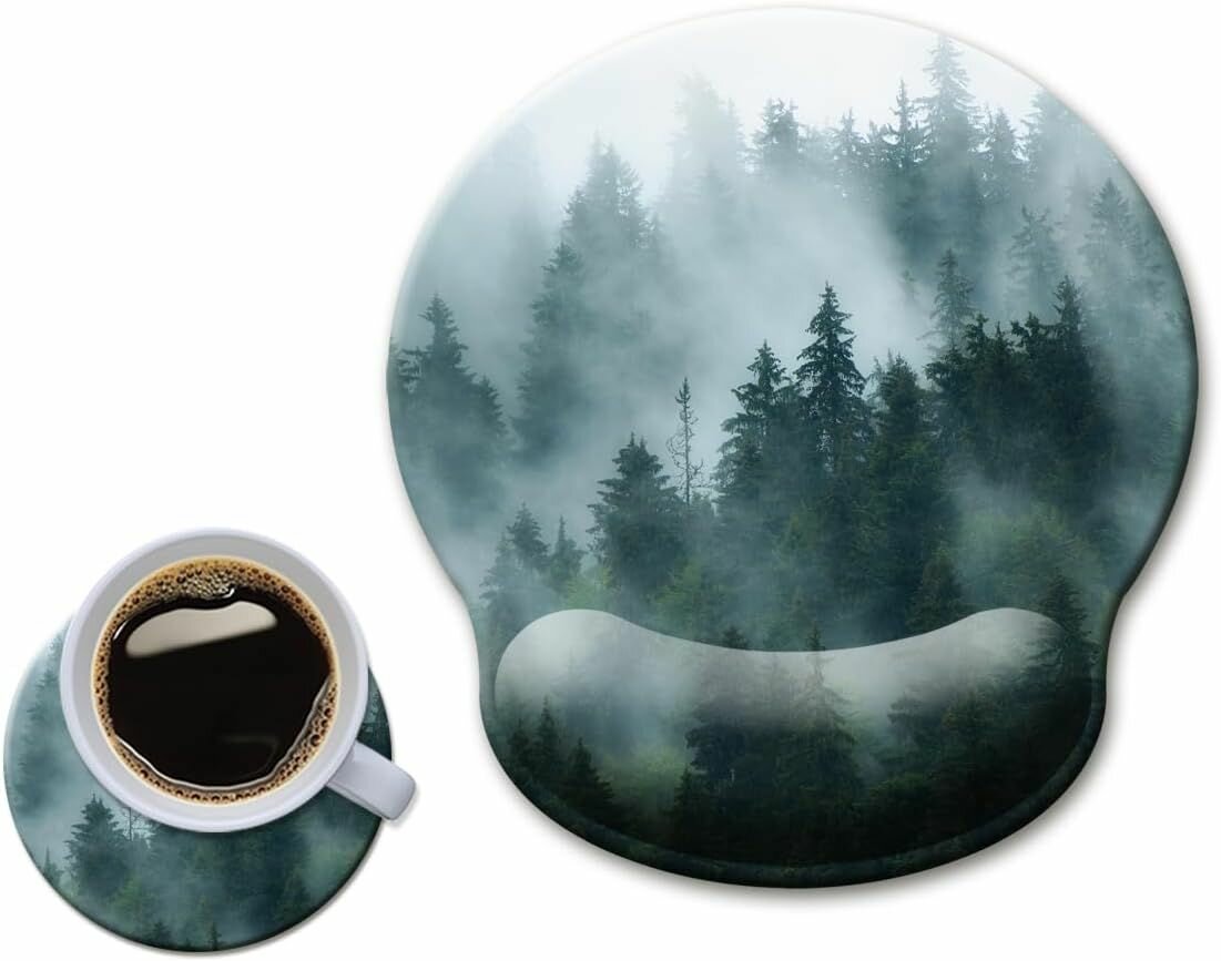 Гелевый коврик для мыши с поддержкой запястья с подставкой для запястья с нескользящей резиновой основой