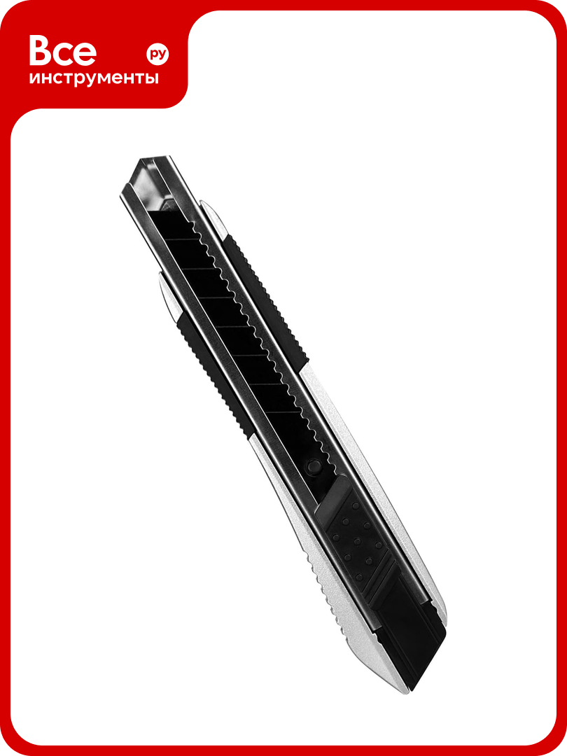 Нож vertextools profi 18 мм, автоблок, al-корпус, tpr, лезвие sk5 0044-18-7, 18мм, резиновая