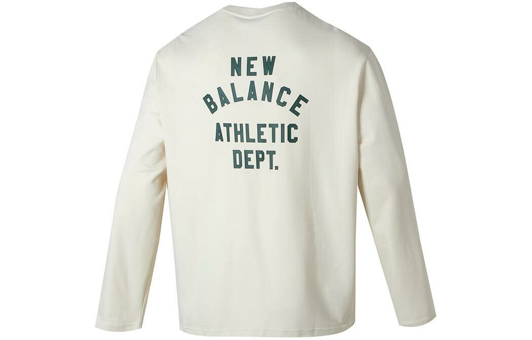 Футболка мужская New Balance Crew Neck, цвет Ecru, прямой крой, артикул 8609538 L EU