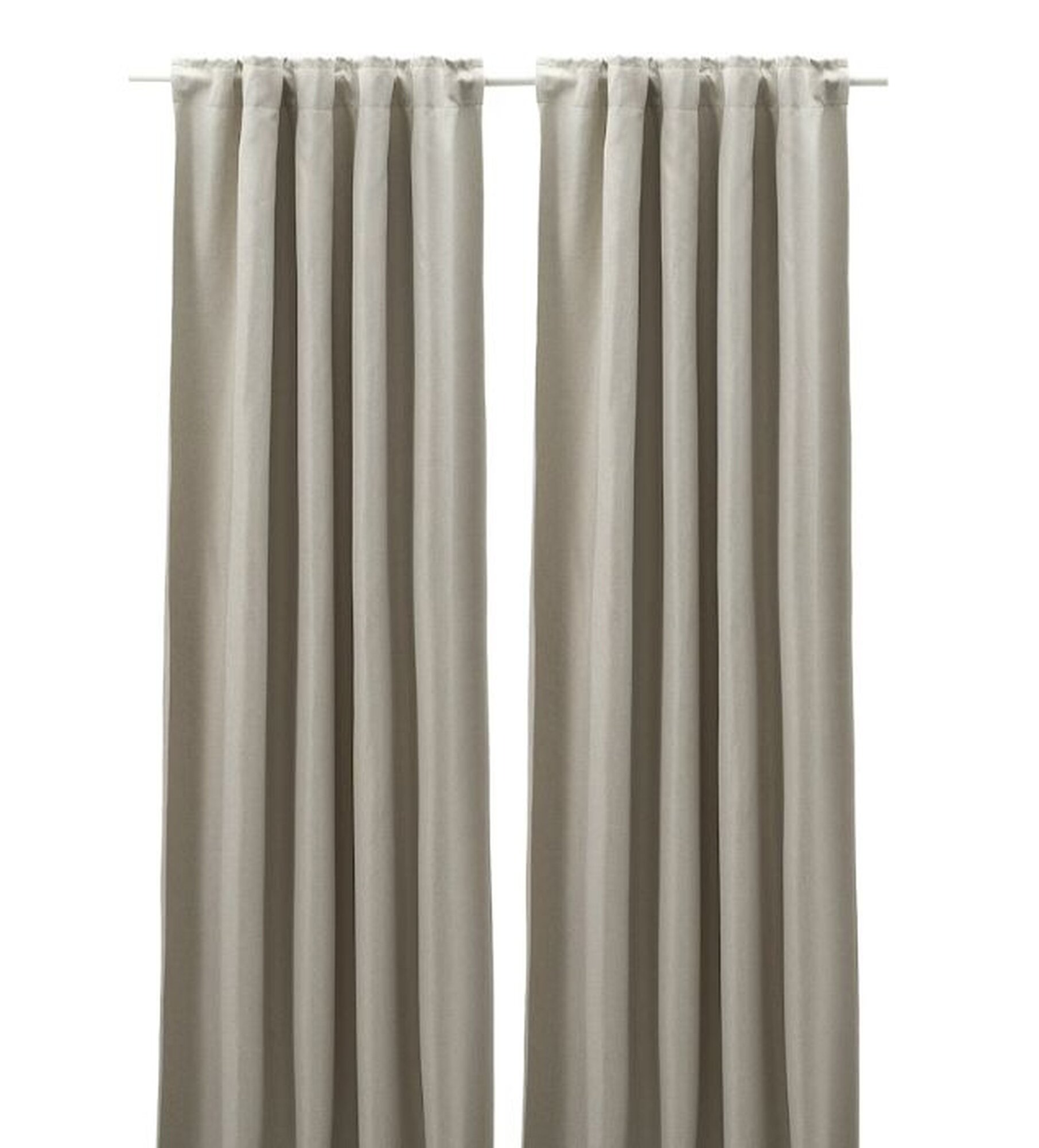 Шторы IKEA ANNAKAJSA, 100% полиэстер, размер 145х300 см, серые