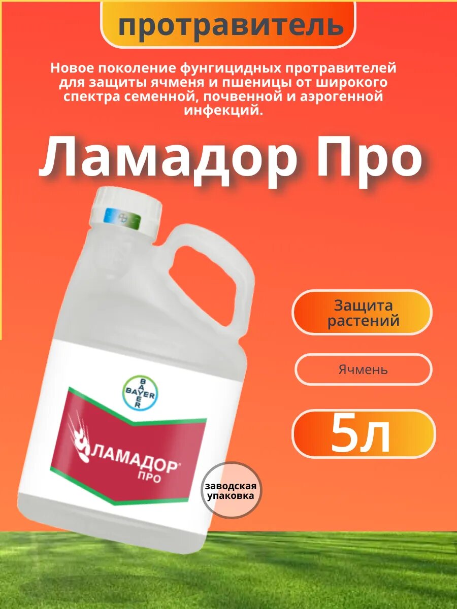 Трехкомпонентный системный фунгицид "Ламадор Про" протравитель 5л