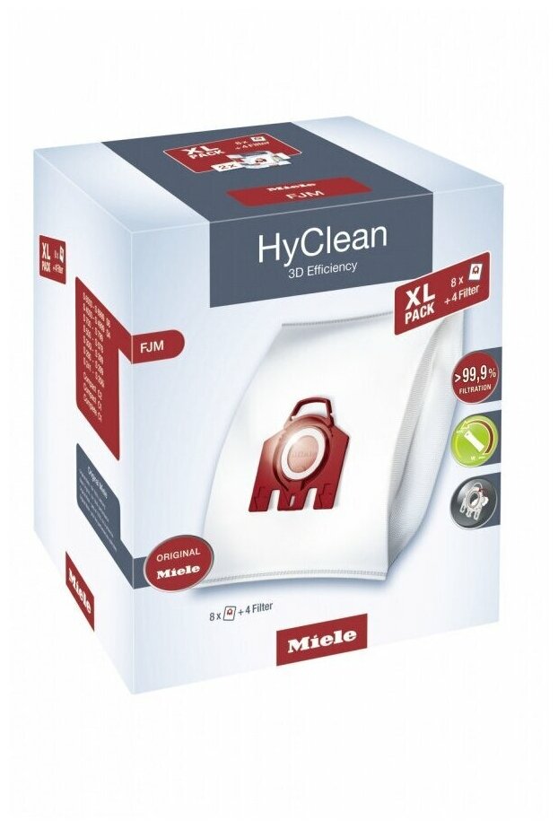 Аксессуар для пылесоса Miele FJM XL HyClean 3D Efficiency, 8 шт