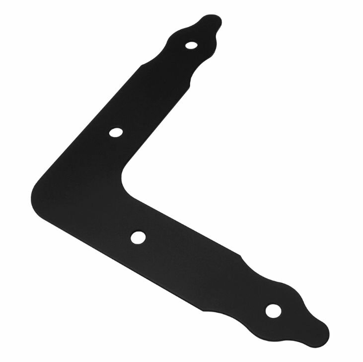 Уголок фигурный 250х250 мм черный