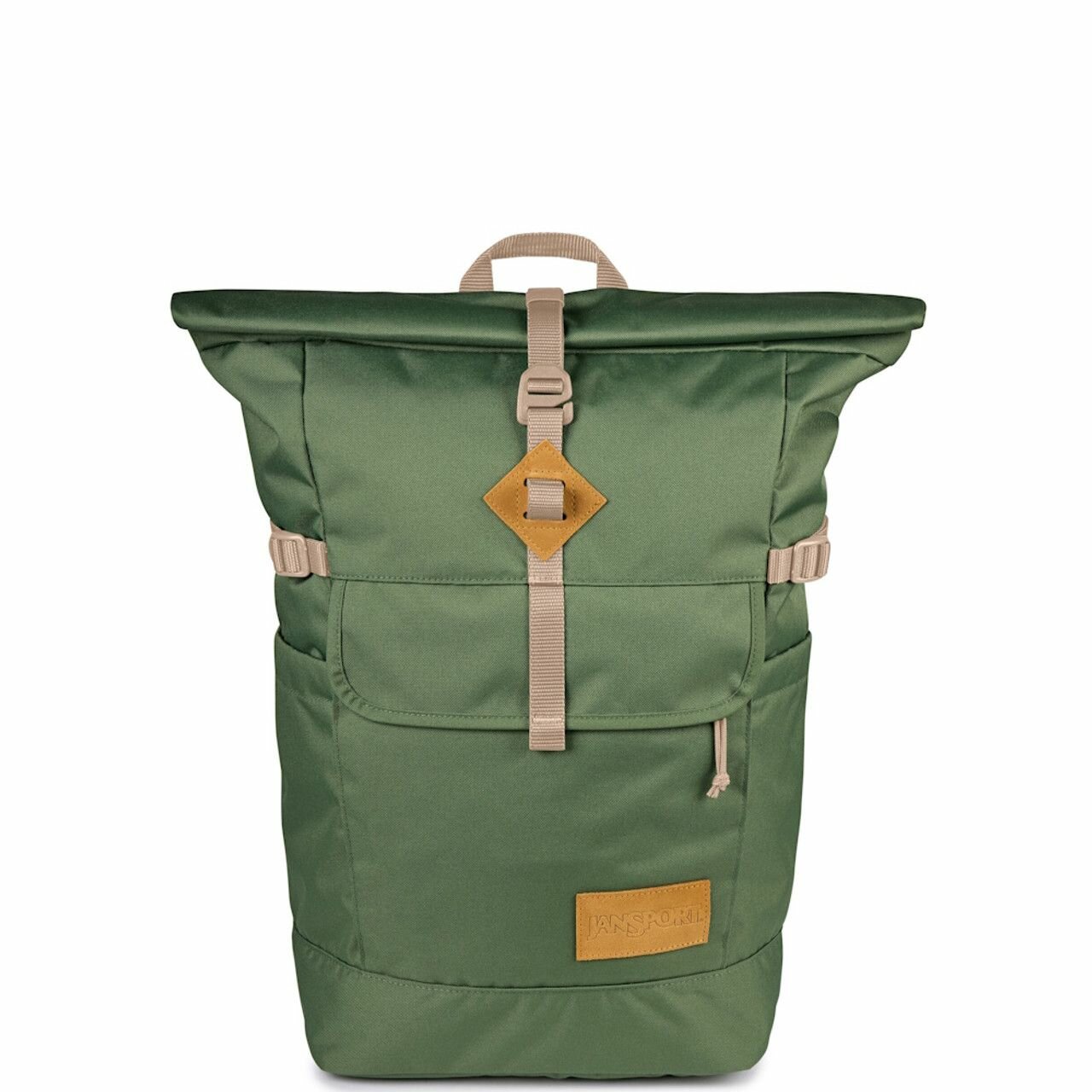 Рюкзак городской JanSport Hatchet Rolltop, унисекс, зеленый, 31л