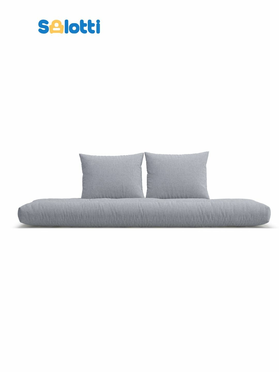 Комплект матрас и подушки 2 шт, для дивана ЕВРОПА-2 Salotti, рогожка Laguna светло-серый