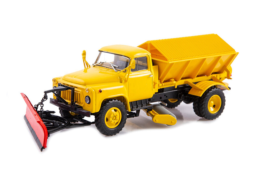 Модель коллекционная автоистория Горький 52 снегоочиститель с пескоразбрасывателем ПР-53