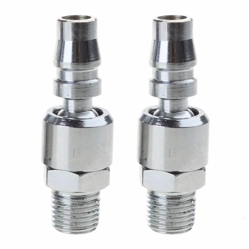 Фитинги для воздуховодов NPT 1/4"- Пневматический поворотный соединительный штекер с поворотным соединением на 360 градусов