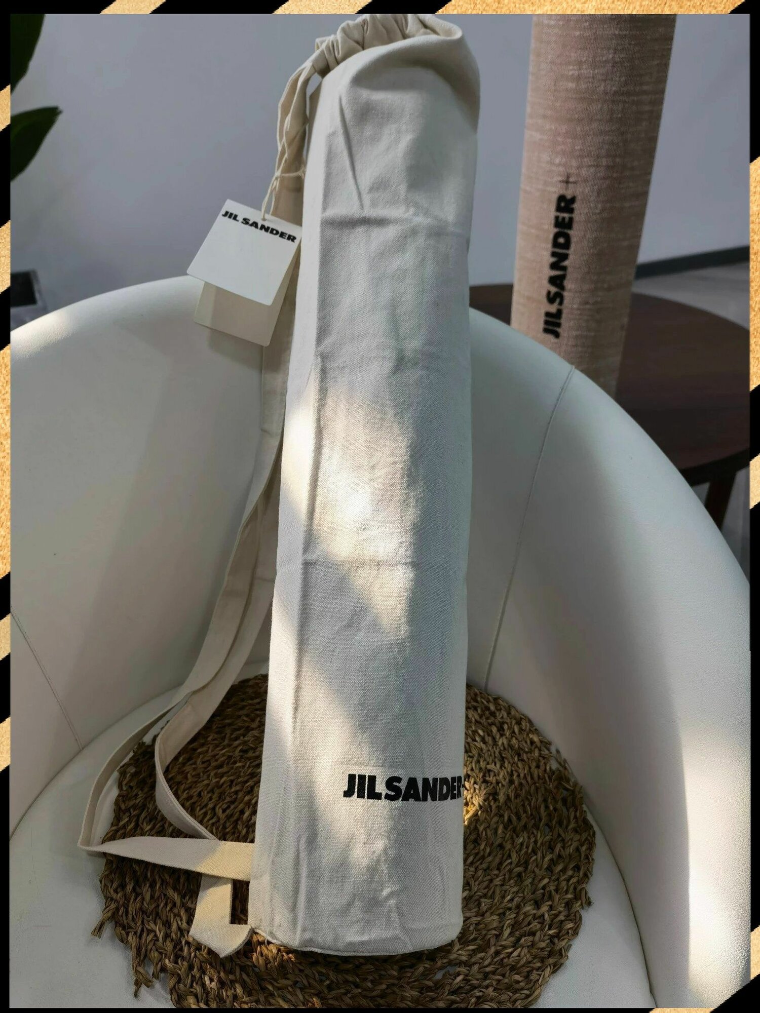 Коврик для йоги JIL SANDER из натурального джута, 183 x 61 x 0,5 см, 1 шт.