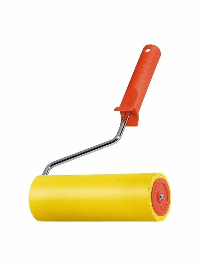 Валик прижимной, текстурный резиновый с ручкой, 150 мм, D ручки 6 мм Matrix 81015