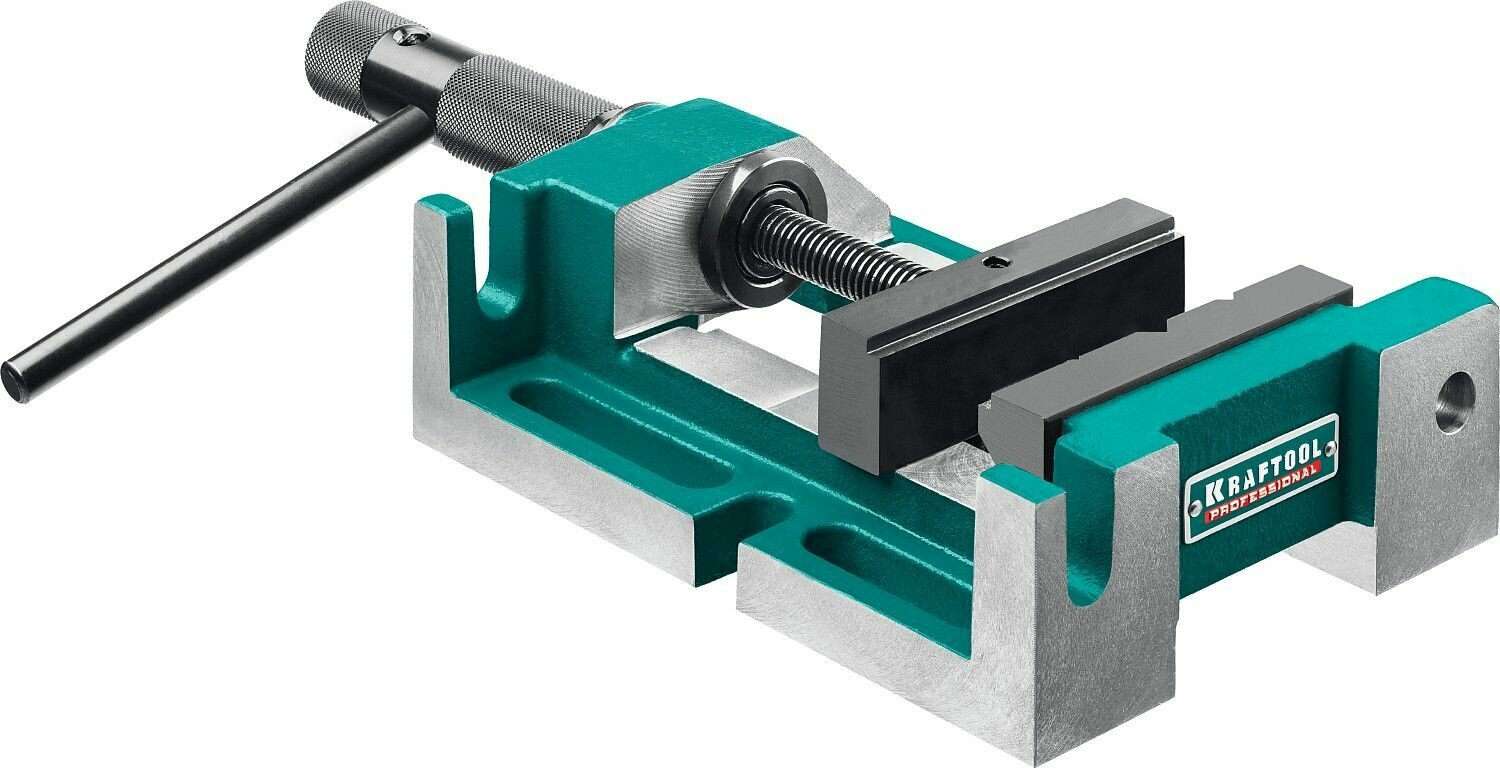 Трехсторонние станочные сверлильные тиски KRAFTOOL, 100 мм 32716-100