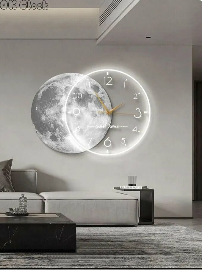 KNOW EASY-OFC Настенные часы "планета", 50 см х 50 см