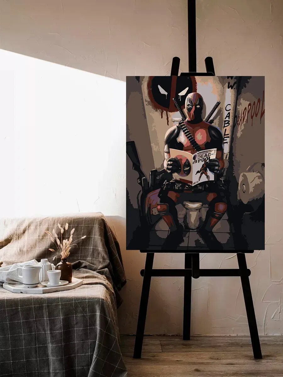 Картина по номерам Дедпул Супергерой DC Cоmics Марвел