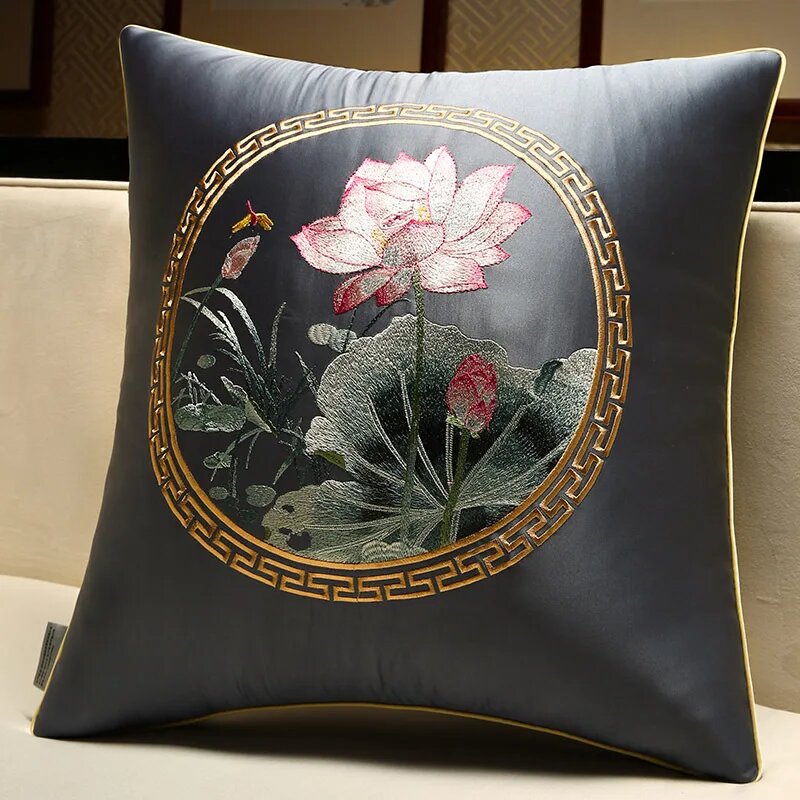 Чехол для подушки с вышивкой, полиэстер 45x45cm Pillowcase, YY