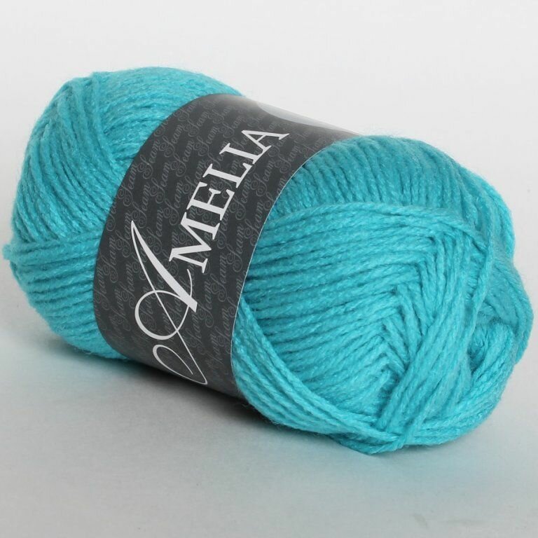Пряжа Амелиа (для вязания игрушек) 50гр*150м*1шт бирюза 15