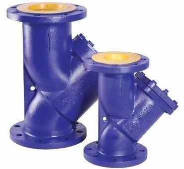 Фильтр ФCФ "Rushwork" DN 025 Ру 16 T max 200 (чугуный, фланцевый, сетчатый) арт. - 600-025-16