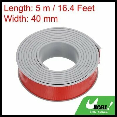 16,4-футовая U-образная кромкооблицовочная защитная кромка для мебели, серая (40 мм/1,57 дюйма)