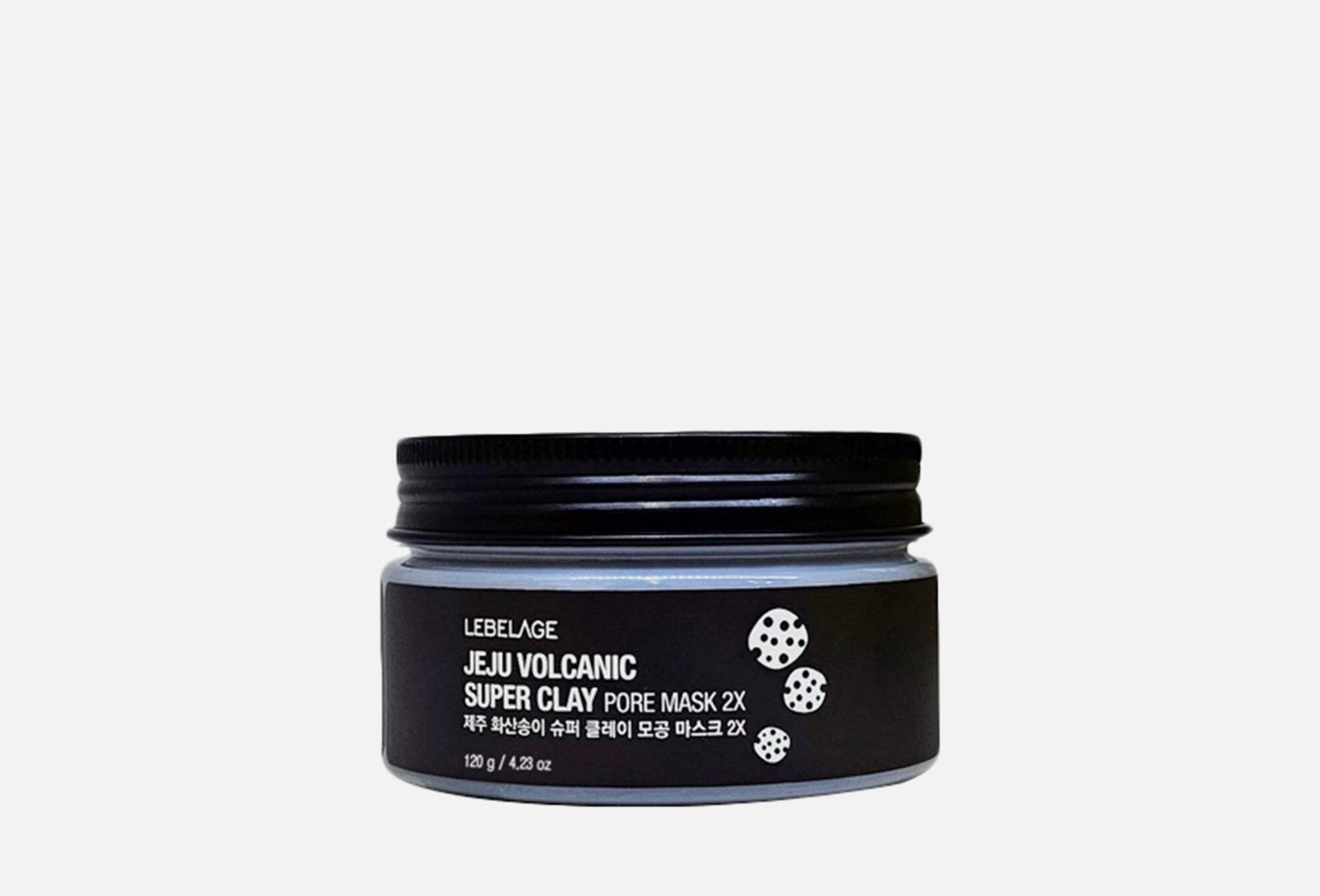 Смываемая маска LEBELAGE Jeju Volcanic Super Clay Pore 120 мл