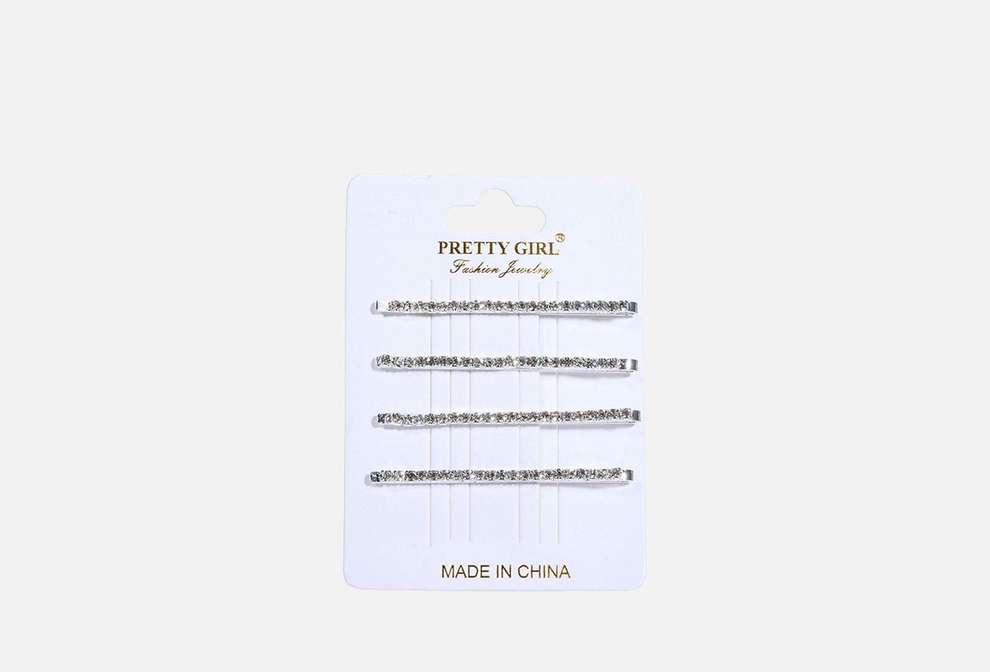 Набор зажимов-невидимок для волос PRETI GIRL со стразами