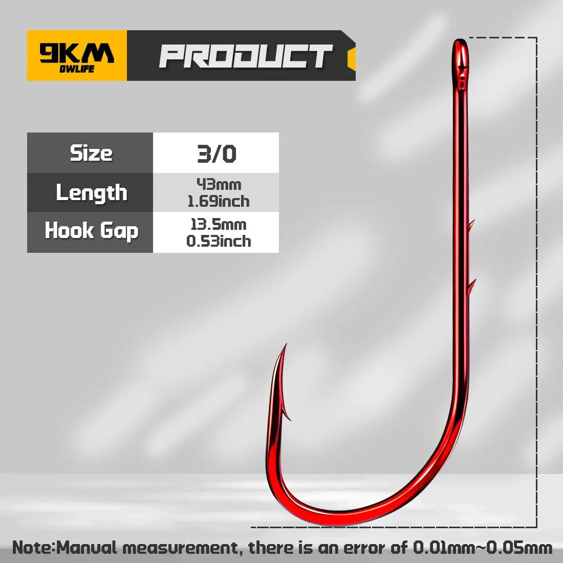 9KM Рыболовные крючки Baitholder Size3-0, 25шт