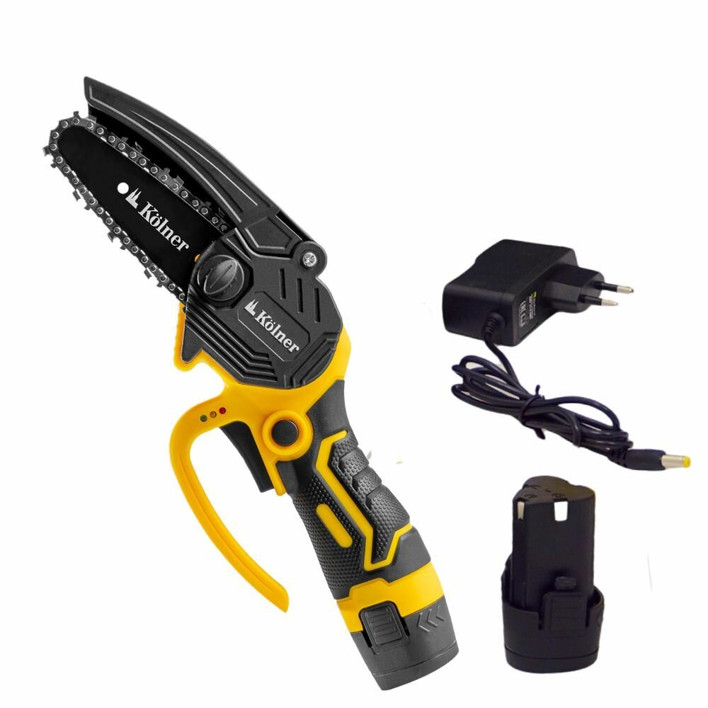 Колнер KCCS 10/12C пила аккумуляторная 12В 10см ЗУ и 2 АКБ в комплекте