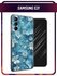 Чехол на Samsung Galaxy S21 / Самсунг Галакси S21 с принтом "Голубые глазурные ц...