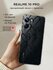 Чехол на Realme 10 Pro / Реалми 10 Про с принтом "Hearts doodle black 1"